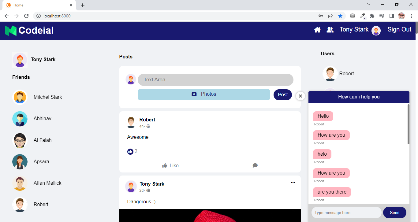 Github Zeyakarimcodeial It Is A Social Media Website Which Offers Many Cool Features Like A 