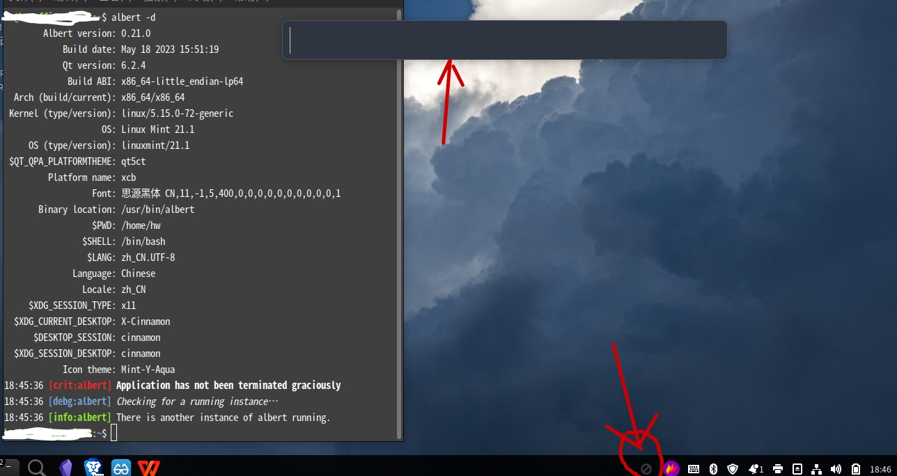 Tray unresponsive when clicked · Issue #1233 · albertlauncher/albert · GitHub