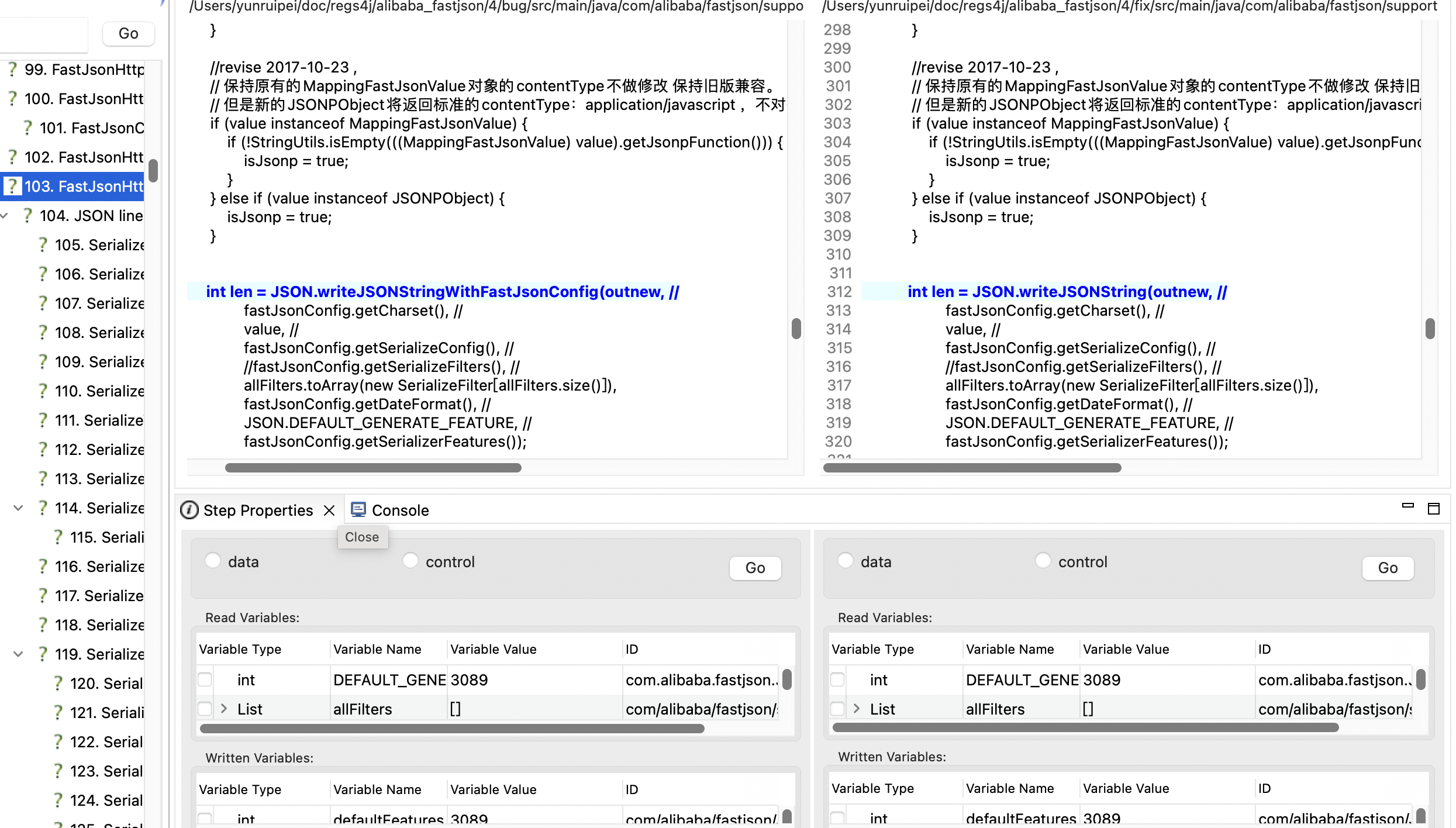 The traces fail to match due to the renaming of the method · Issue #28 · llmhyy/tregression · GitHub