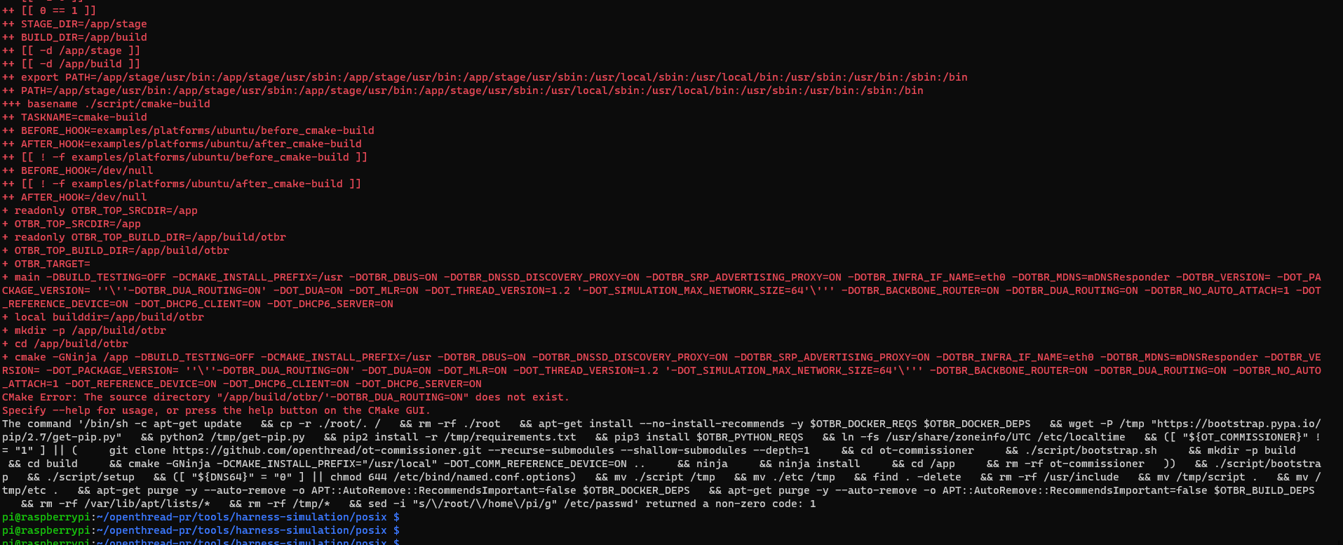 Harness Simulation `builddockerimagesh` Error · Issue 8068 · Openthreadopenthread · Github