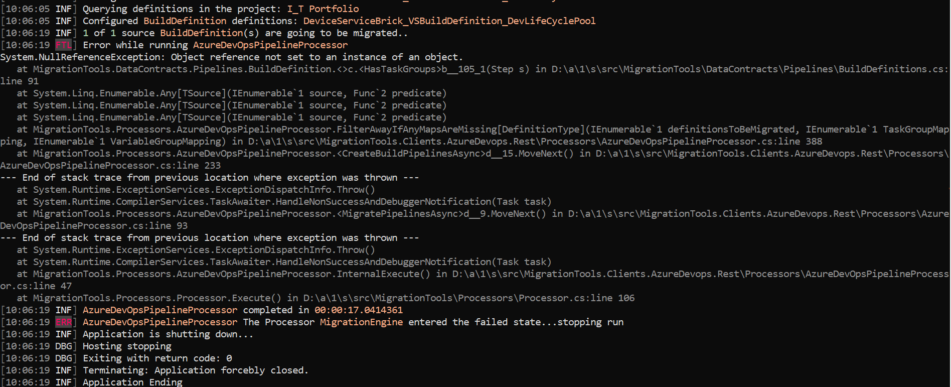 Issue with the AzureDevOpsPipelineProcessor · Issue #876 · nkdAgility/azure-devops-migration ...