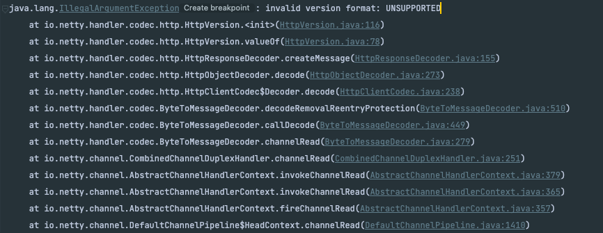 When accessing interface resources through gateway, invalid version format: UNSUPPORTED ...