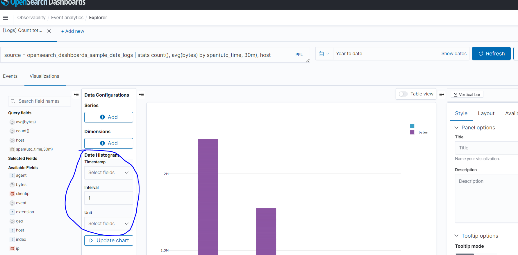 [BUG]: Date Histogram section does not update using 2 way sync · Issue #1026 · opensearch ...