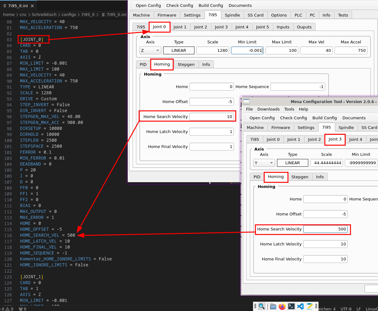 Homing not correctly assigned · Issue #44 · jethornton/mesact · GitHub