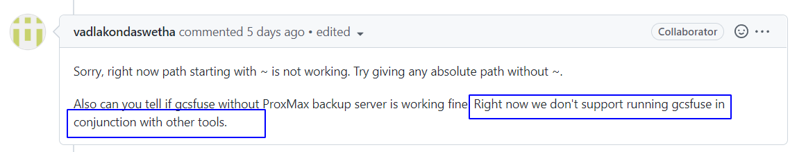 System file type/ProxMox Backup Server · Issue #733 · GoogleCloudPlatform/gcsfuse · GitHub