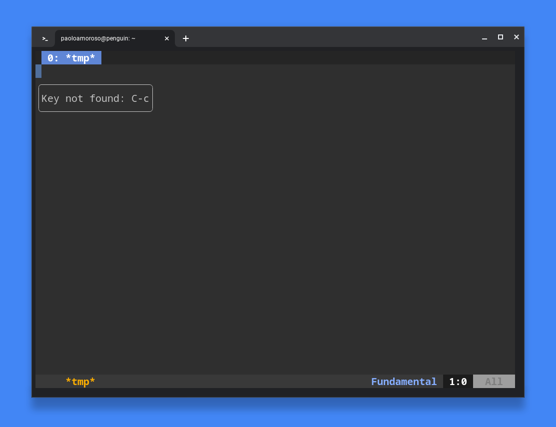 Key not found error when pressing C-c in Lem ncurses · Issue #1125 · lem-project/lem · GitHub