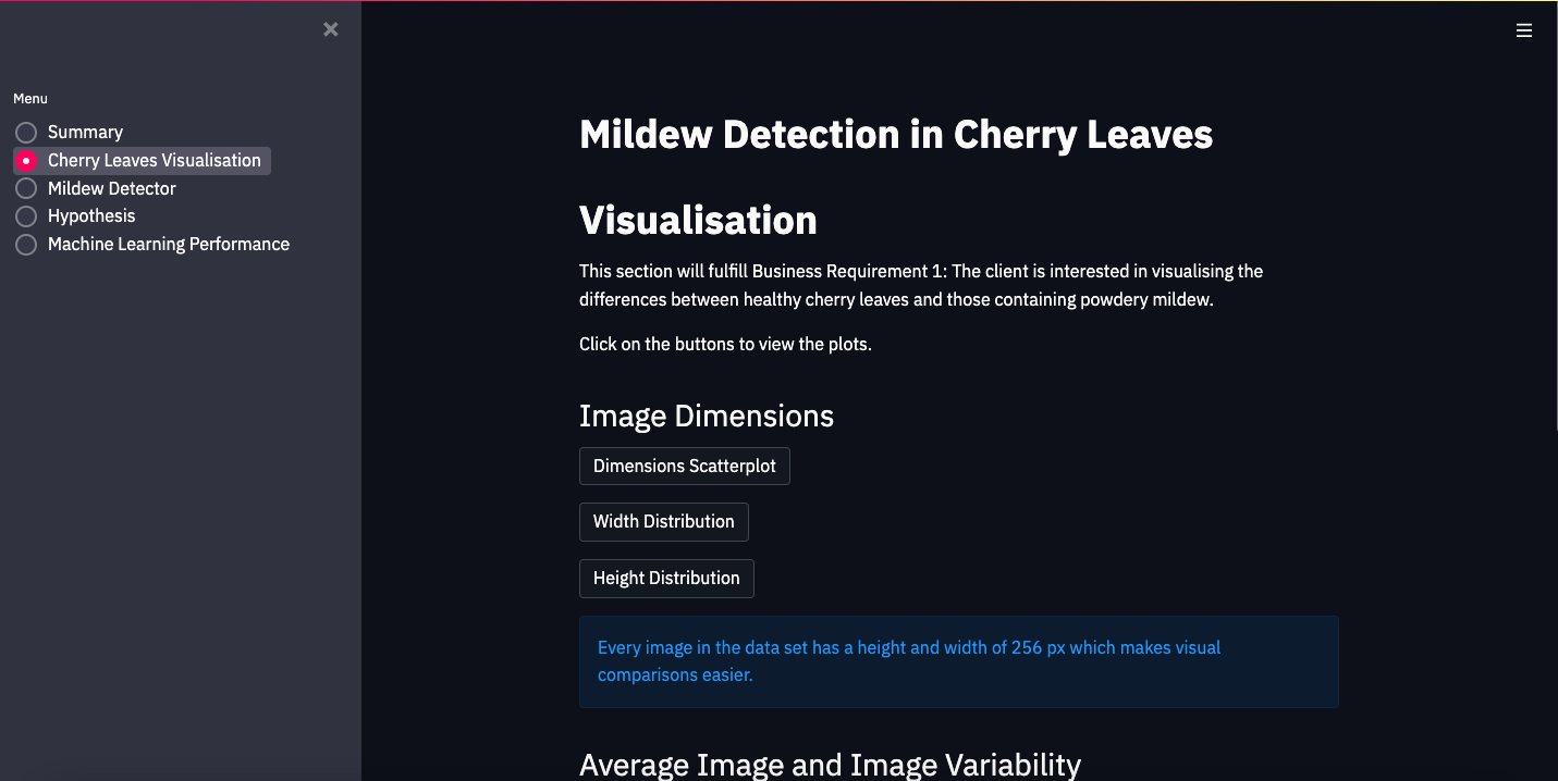 GitHub - Hasmelash95/cherry-leaves-mildew-detection: A project to use machine learning to detect ...