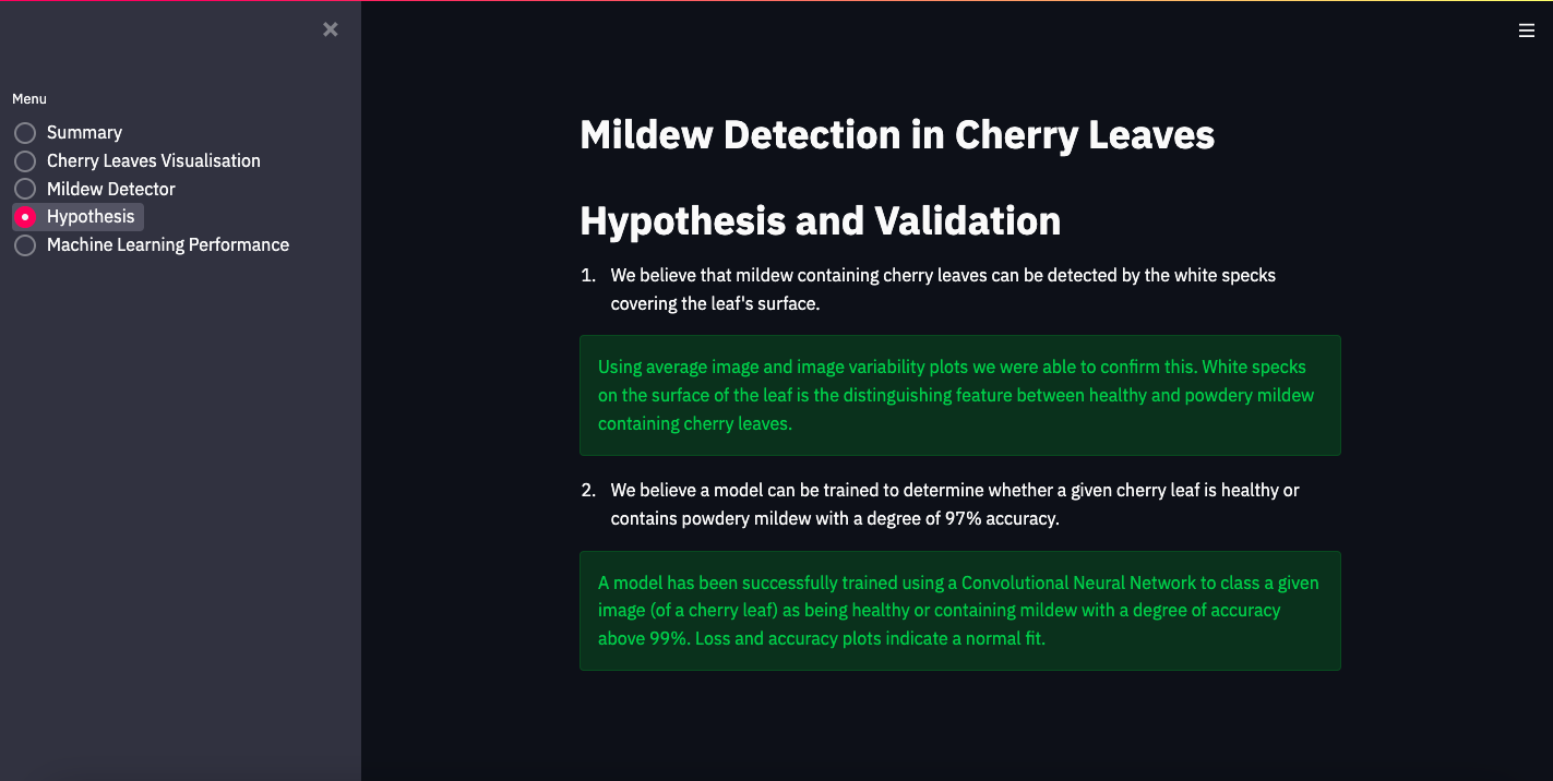 GitHub - Hasmelash95/cherry-leaves-mildew-detection: A project to use machine learning to detect ...