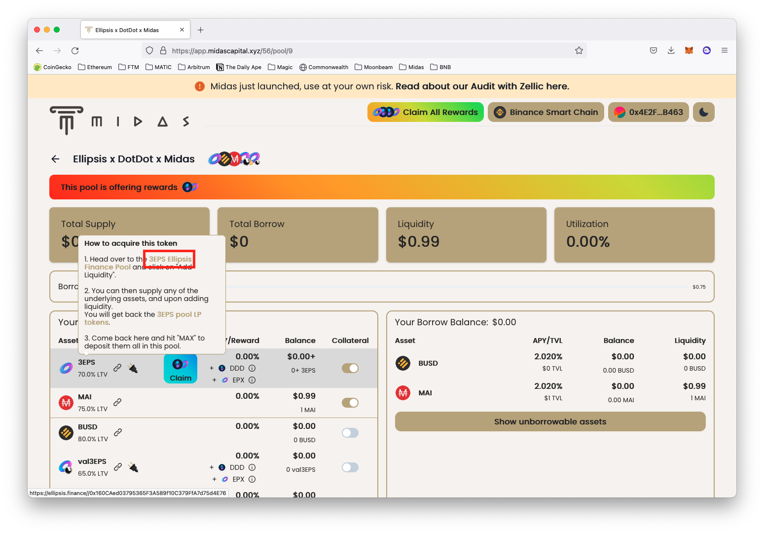 UI: Incorrect LP Token Link for 3EPS · Issue #676 · Midas-Protocol/monorepo · GitHub