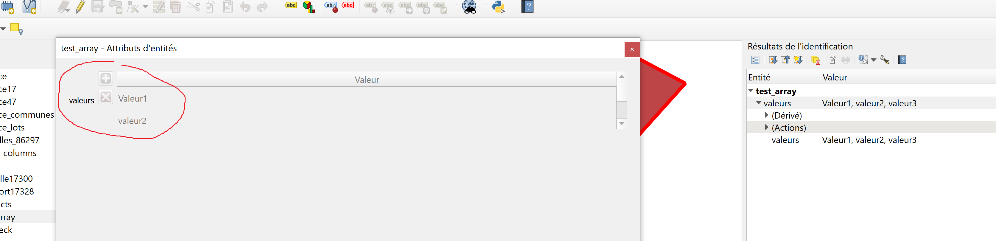 Unable to view all array values in a PostGIS table if the list is very long and edit mode is not ...