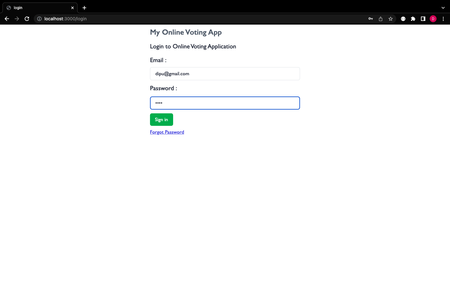 GitHub - DipeshRaval/voting