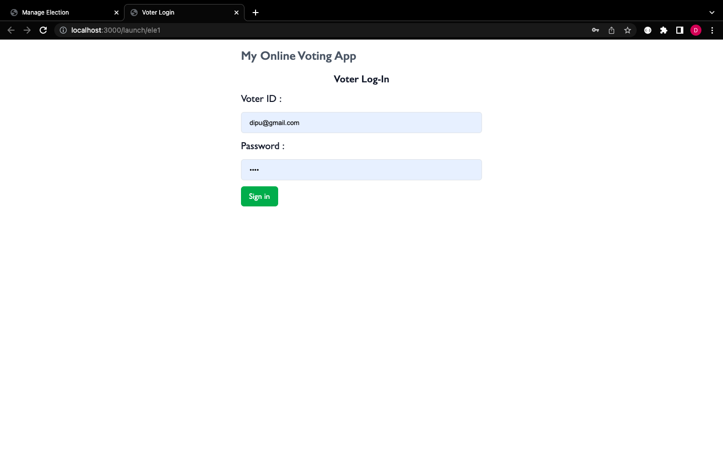 GitHub - DipeshRaval/voting
