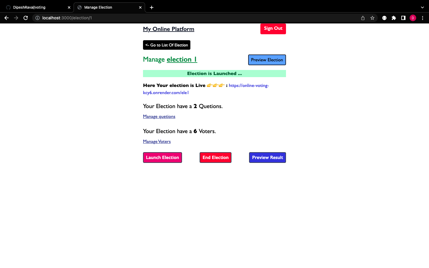 GitHub - DipeshRaval/voting