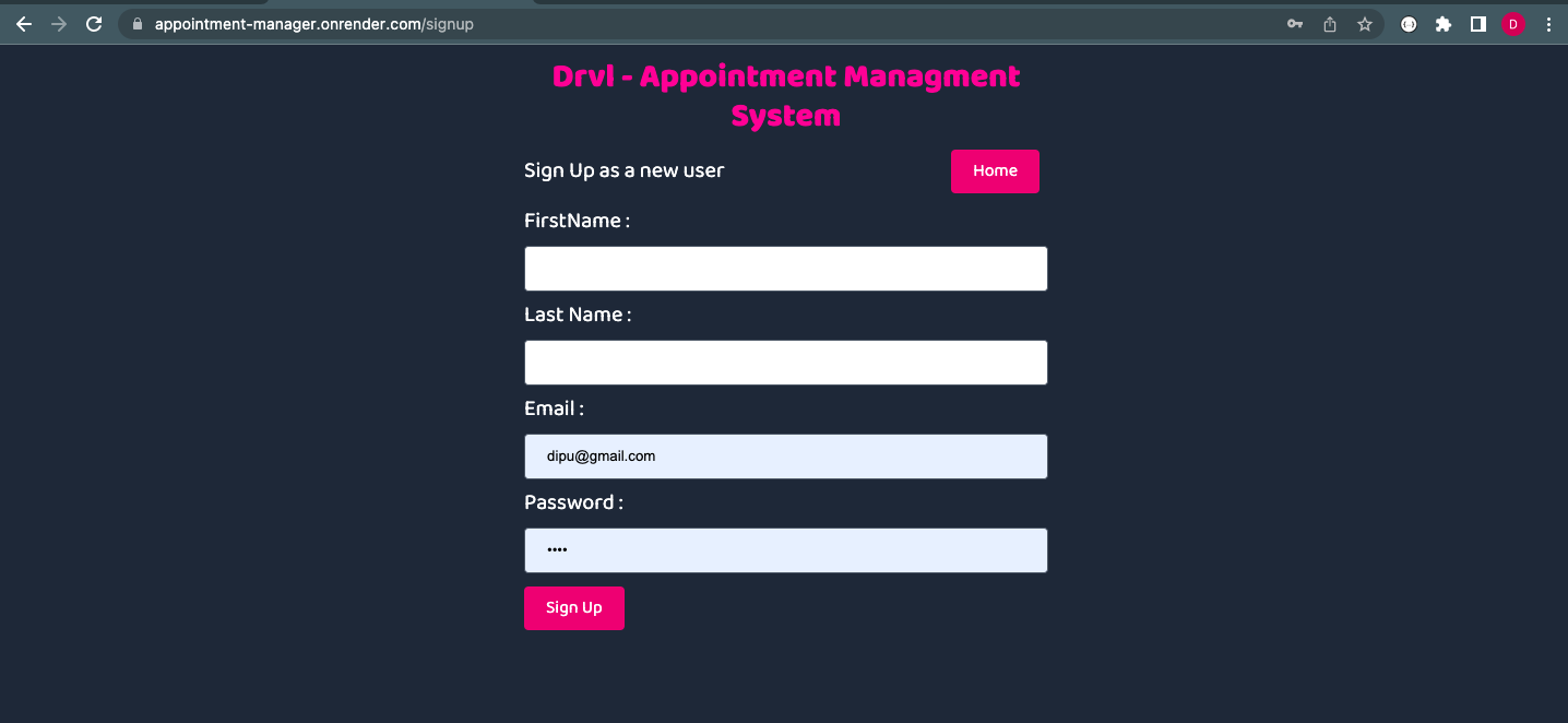 GitHub - DipeshRaval/Appointment-System