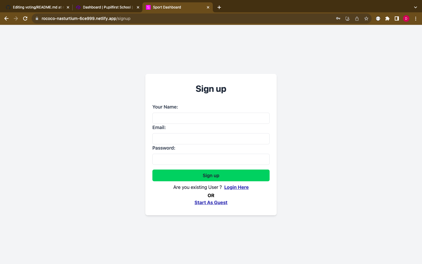 GitHub - DipeshRaval/WD301-Capstone-Sport-Dashboard