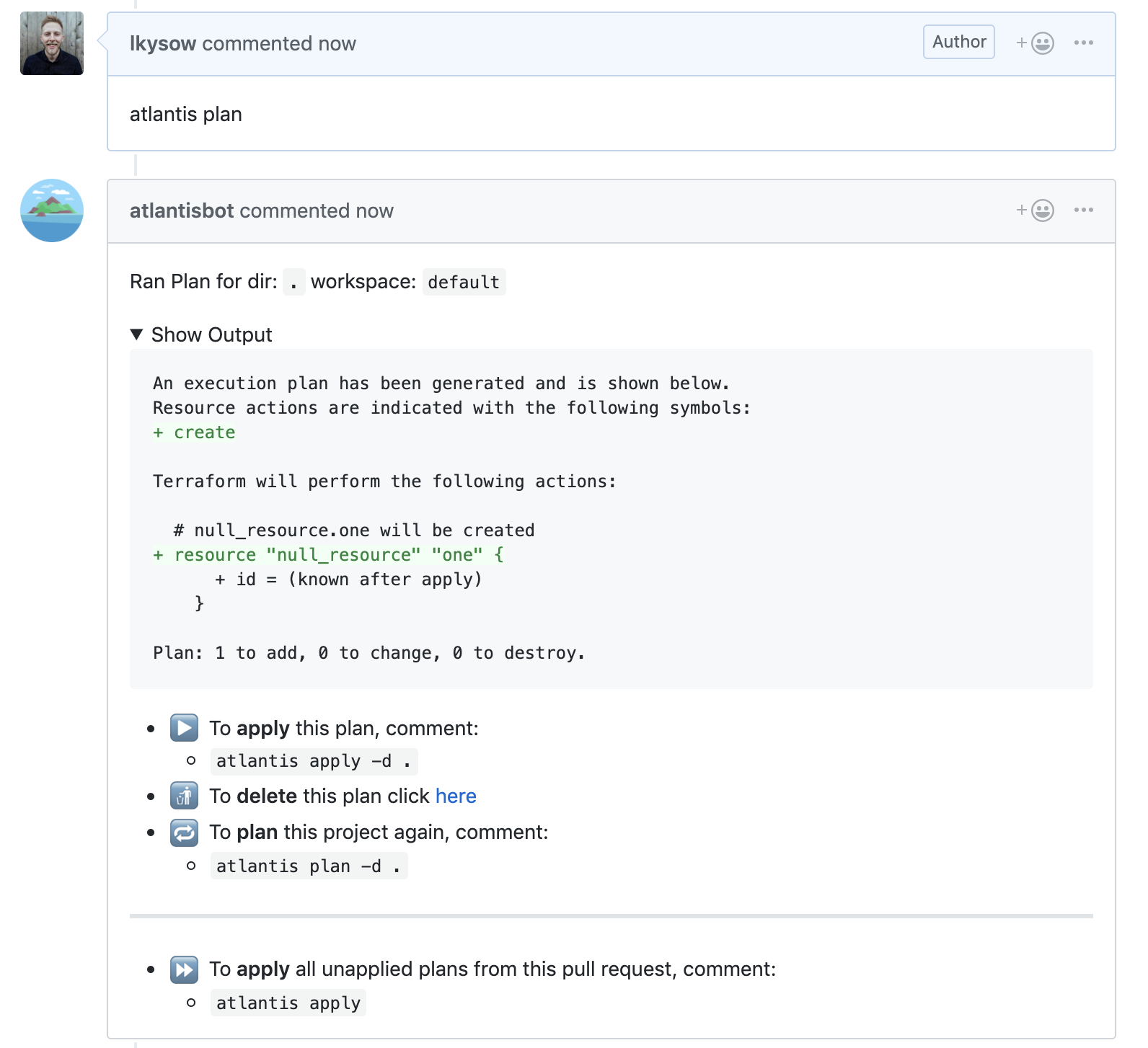Unable To Use Local Exec Provisioner · Issue 682 · Runatlantisatlantis · Github 7217
