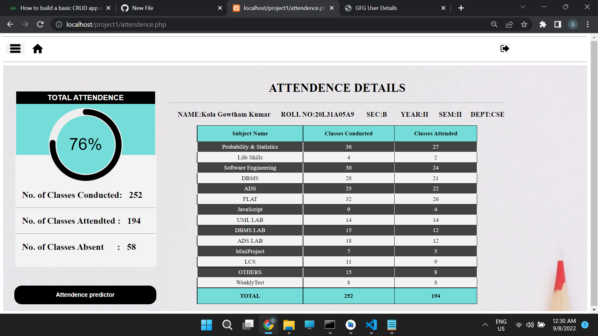 GitHub - gowthamkumar02/Student-attendence-and-result-management-system