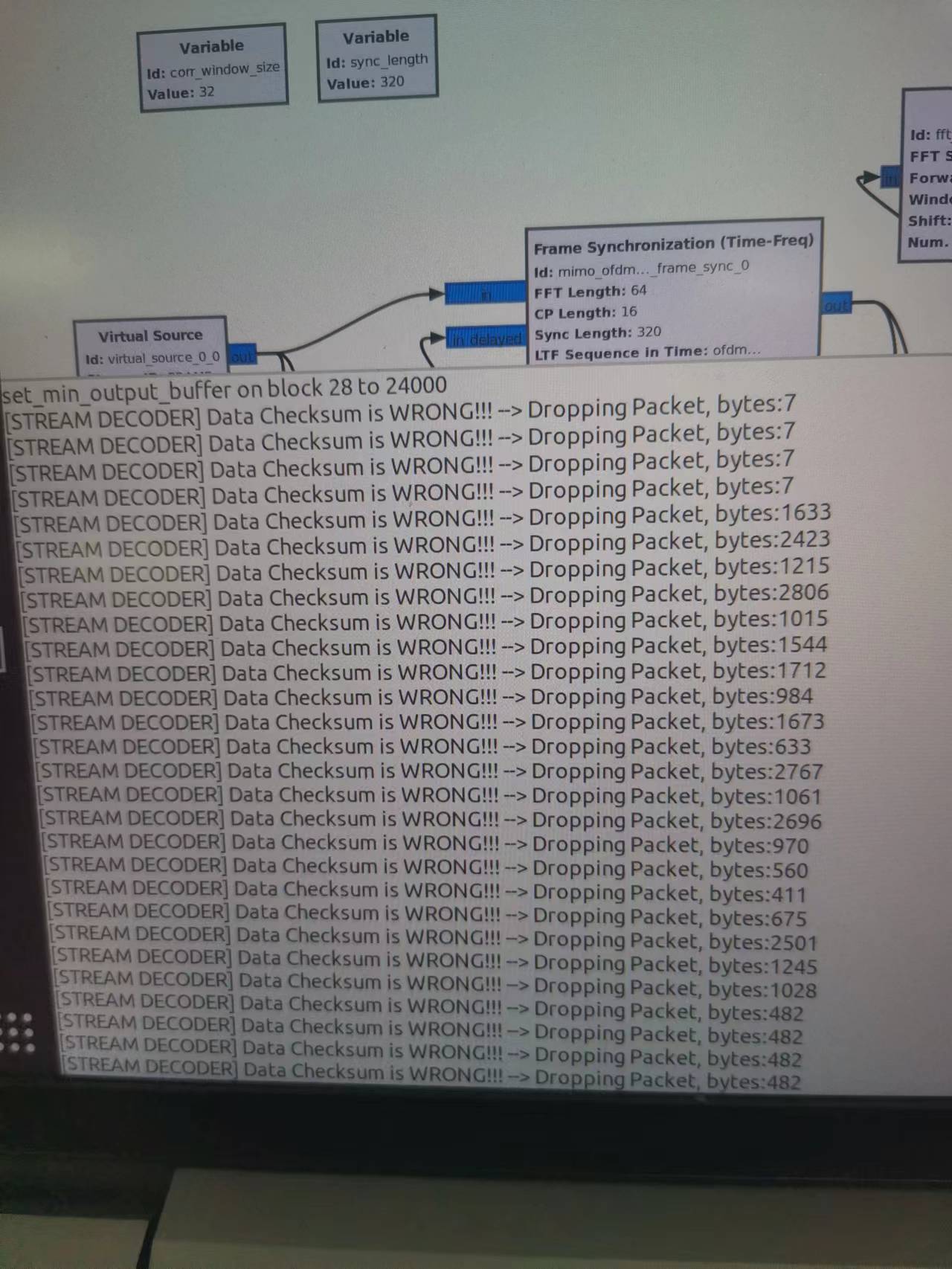 Hello, I have a new problem.I used two antennas as the transmitter and ...