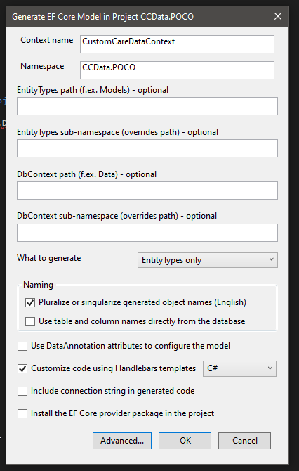 EntityOnly for POCO generates context related classes · Issue #544 ...