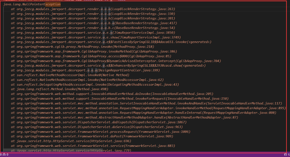 分栏功能和分组功能组合使用时，后台会报NPT错误 · Issue #1585 · jeecgboot/JimuReport · GitHub