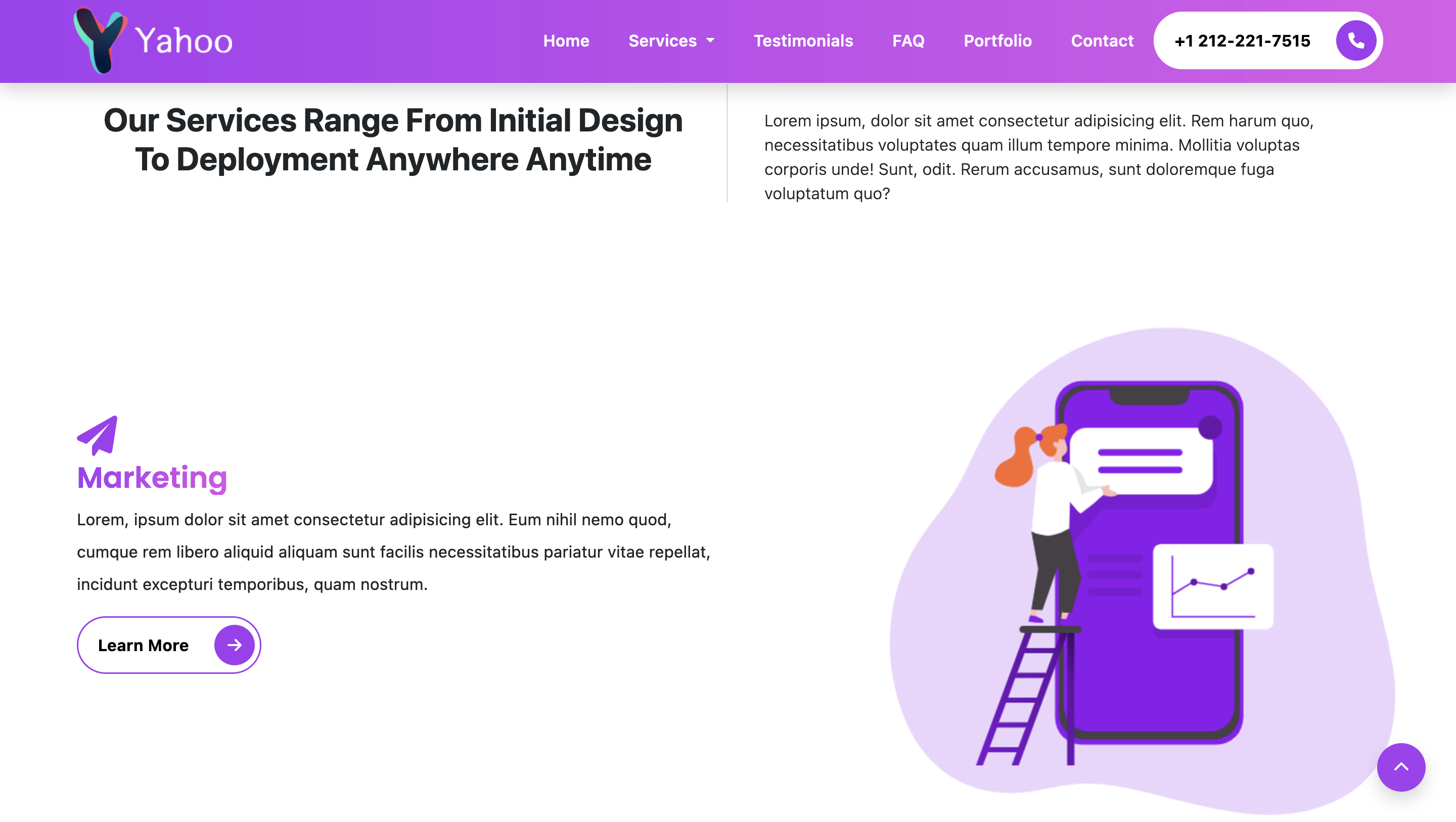 GitHub - Yahoo002/HomePage: Webpage for a Service Based Company made using HTML, CSS, Bootstrap ...