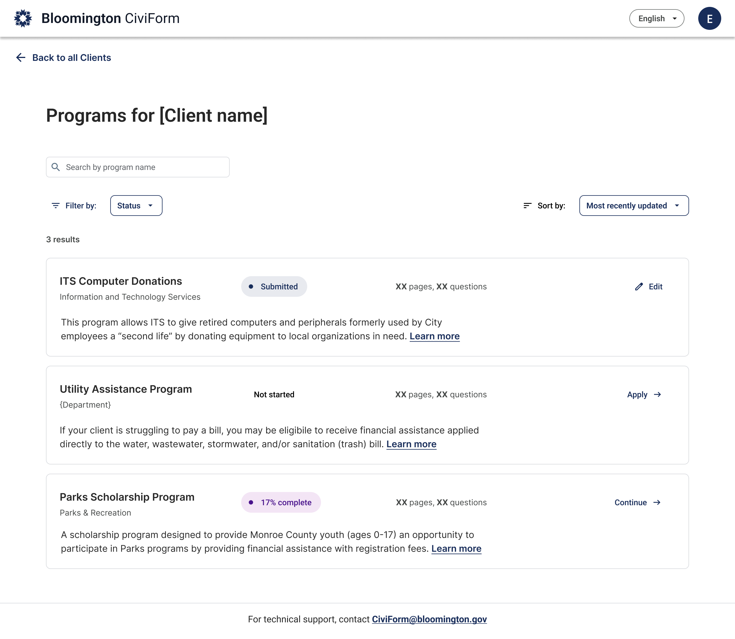 TIs can view additional client information within TI dashboard. · Issue #2009 · civiform ...
