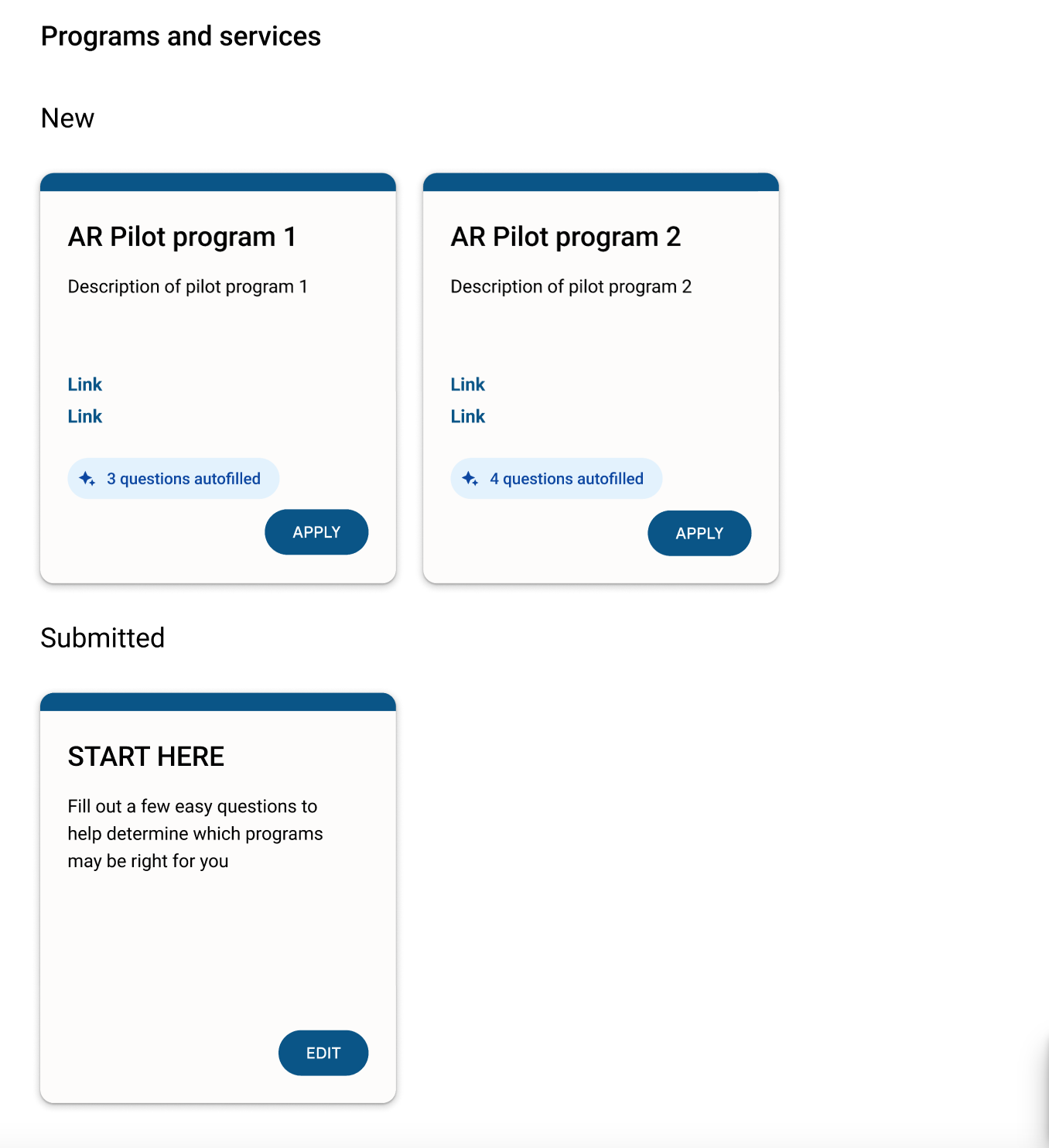 Surface how many questions will be auto-filled on the applicant-facing program listing page ...