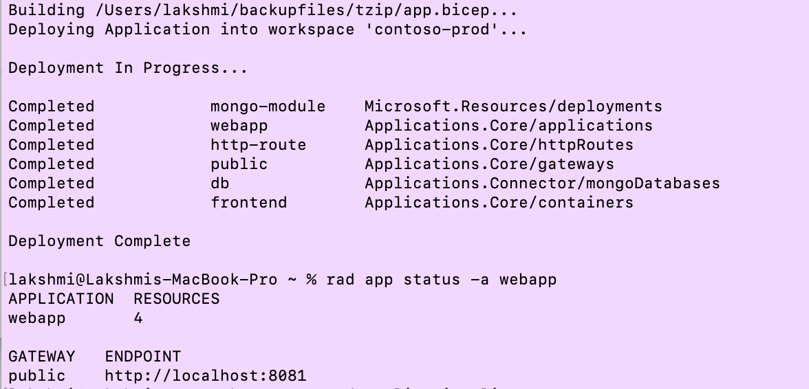 No resources shown after deploying app with bicep modules · Issue #3330 · radius-project/radius ...