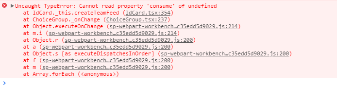 Cannot Read Property Consume Of Undefined When Trying To Debug A Web Part Using Msgraphclient
