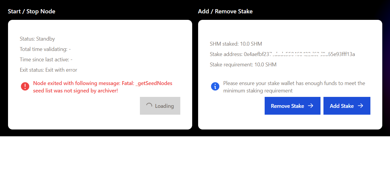 Validator Stopped Error ```Fatal: _getSeedNodes seed list was not signed by archiver!``` · Issue ...