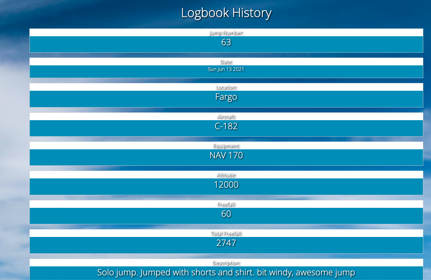 GitHub - LeeBaesler/Solo_project_skydive