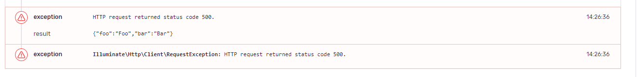 Add `RequestException` errors as context · Issue #364 · getsentry/sentry-laravel · GitHub