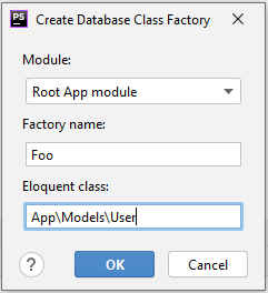 No namespace specified for Database Class Factory creation · Issue #156 · laravel-idea/plugin ...