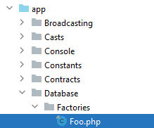No namespace specified for Database Class Factory creation · Issue #156 · laravel-idea/plugin ...