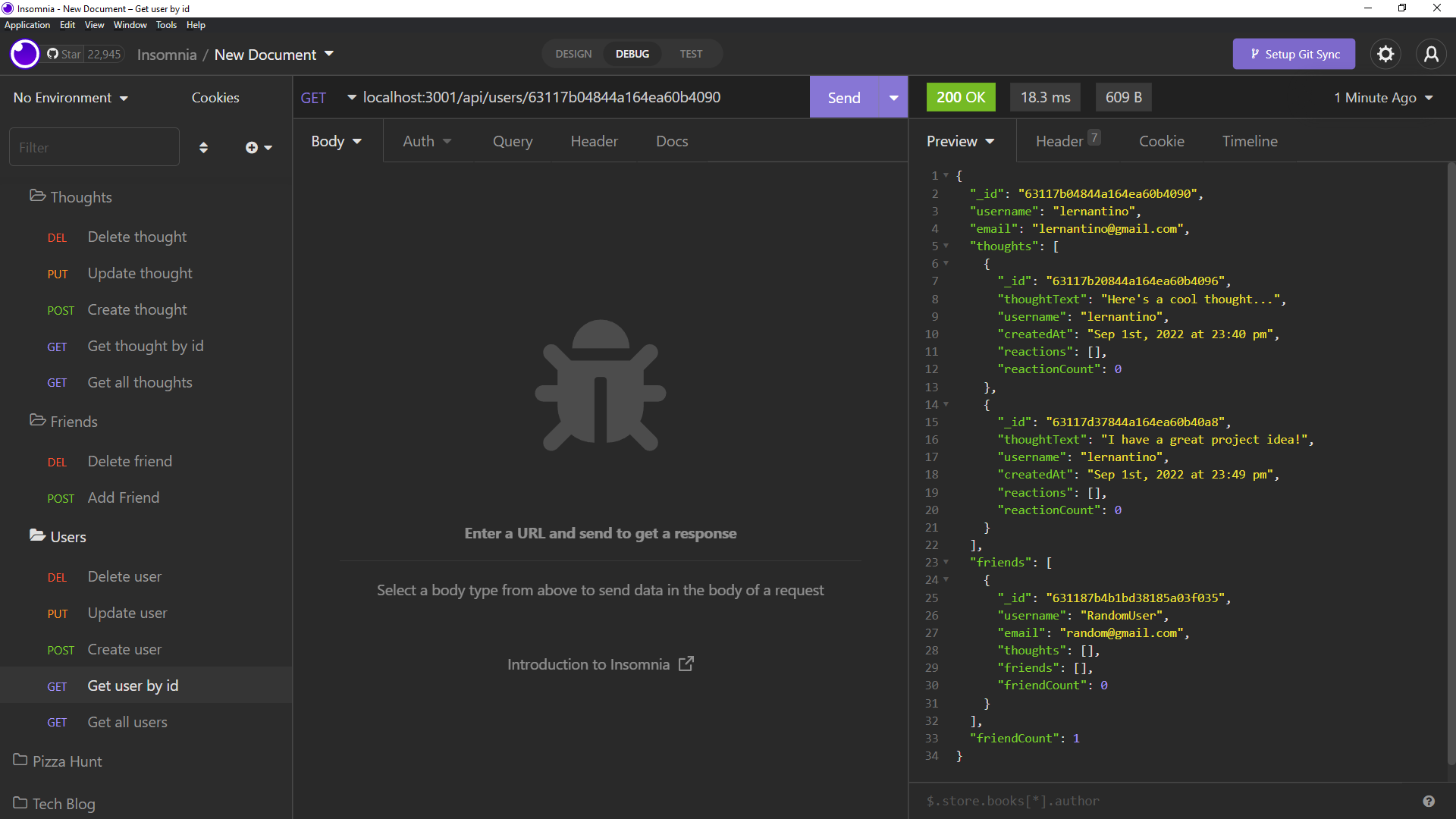 Github Kt946awesome Social Network Api Nosql 