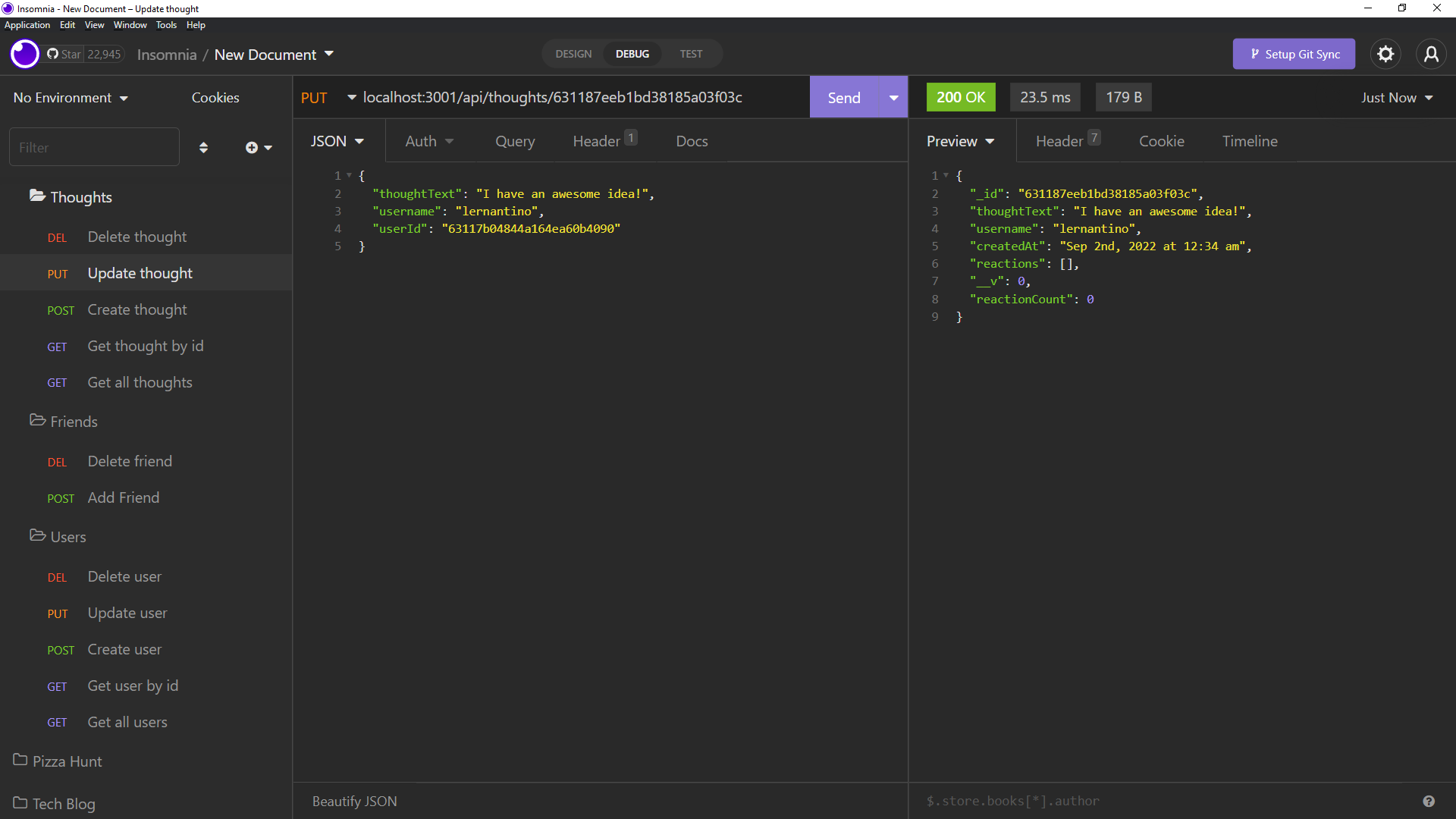 GitHub - kt946/awesome-social-network-api-NoSQL