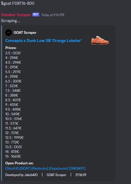 GitHub - JakobAIOdev/GOAT-Sneaker-Scraper: A scraper for all prices of all listed sizes of a ...