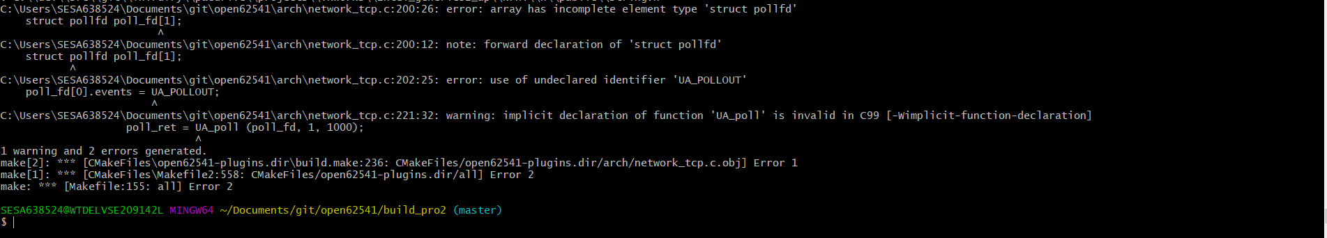 VxWorks cross-compile error at network_tcp.c/ua_architecture.h(error about polling) · Issue ...