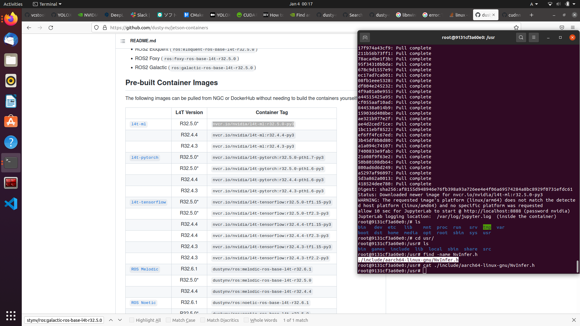 NvInfer.h is empty. · Issue #119 · dusty-nv/jetson-containers · GitHub