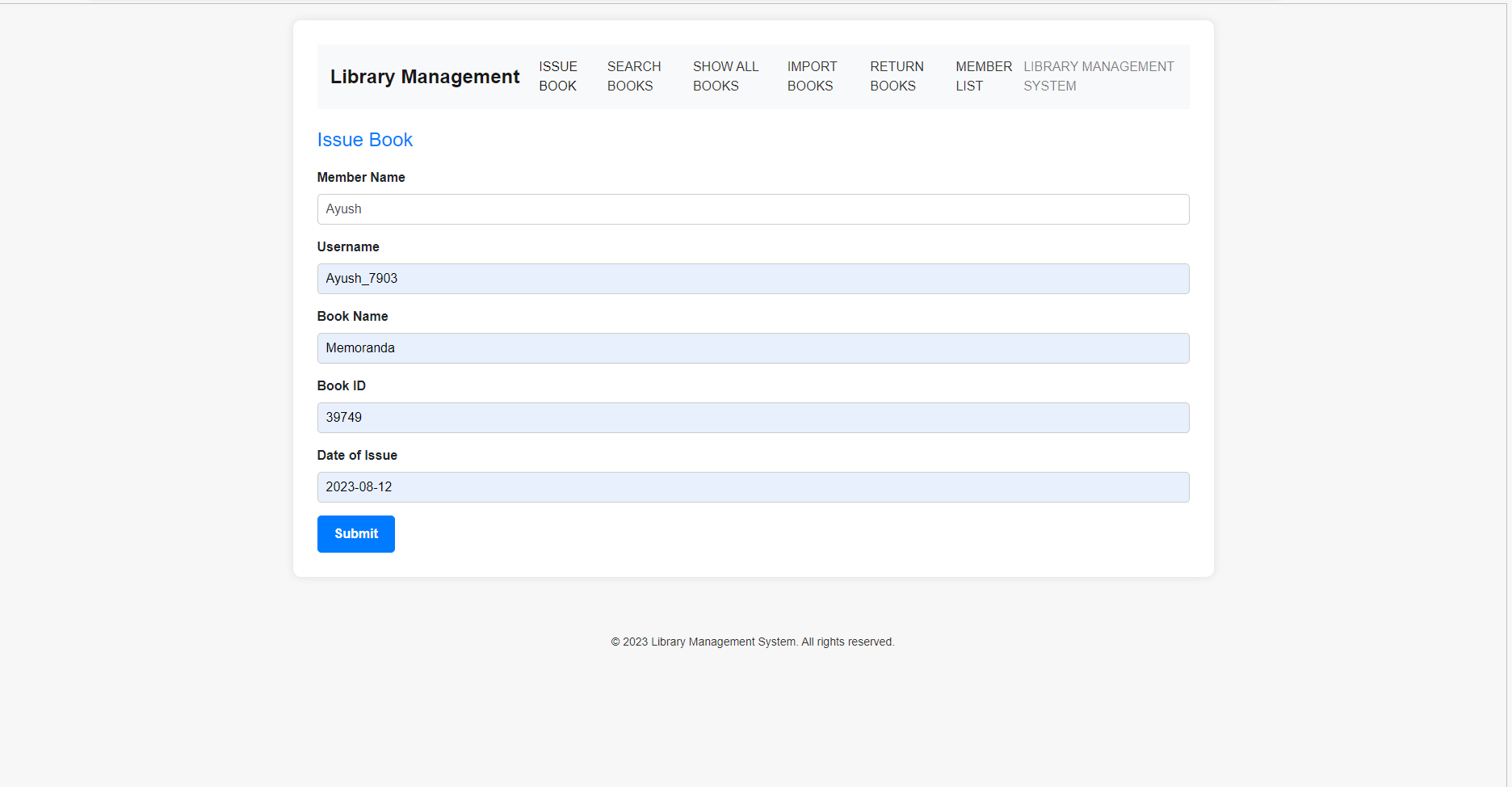 GitHub - Ayush7903/LIBRARY-MANAGEMENT-SYSTEM-USING-FRAPEE-API