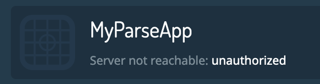 Stuck with 'Server not reachable: unauthorized' error in Parse-Dashboard with HTTPS · Issue ...