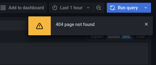 Explore Page For Prometheus Data Source Without Rules Api Shows Unexpected Error · Issue