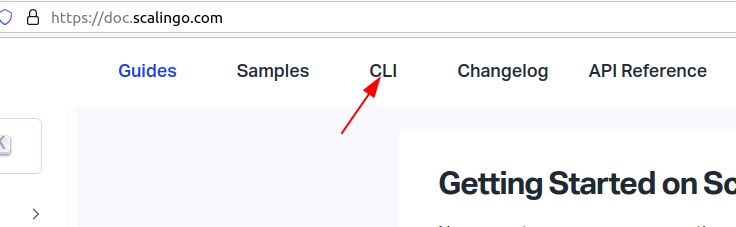 [cli] Changing redirect page for the CLI menu · Issue #1636 · Scalingo/documentation · GitHub