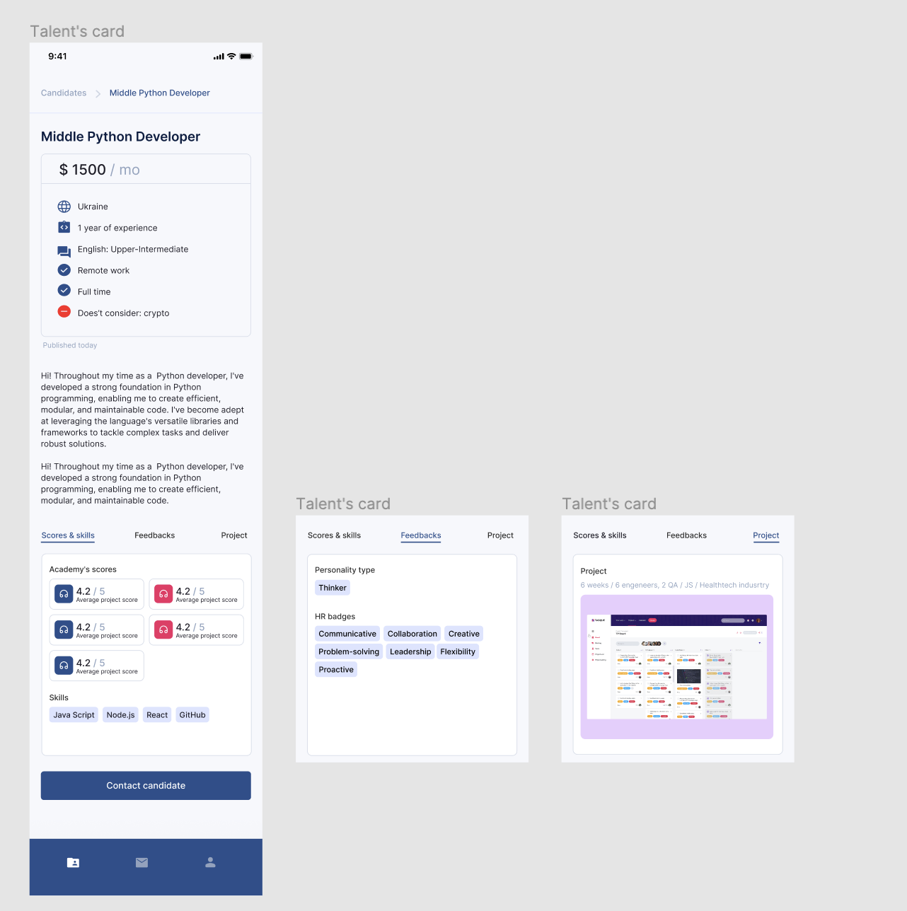 Create candidate details screen · Issue #455 · BinaryStudioAcademy/bsa-2023-bsa-talents · GitHub