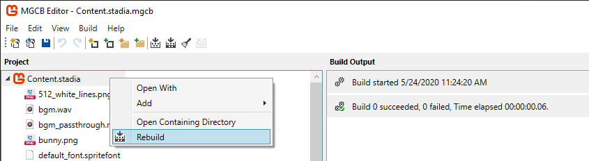 Rebuild on project root does not rebuild · Issue #7158 · MonoGame/MonoGame · GitHub