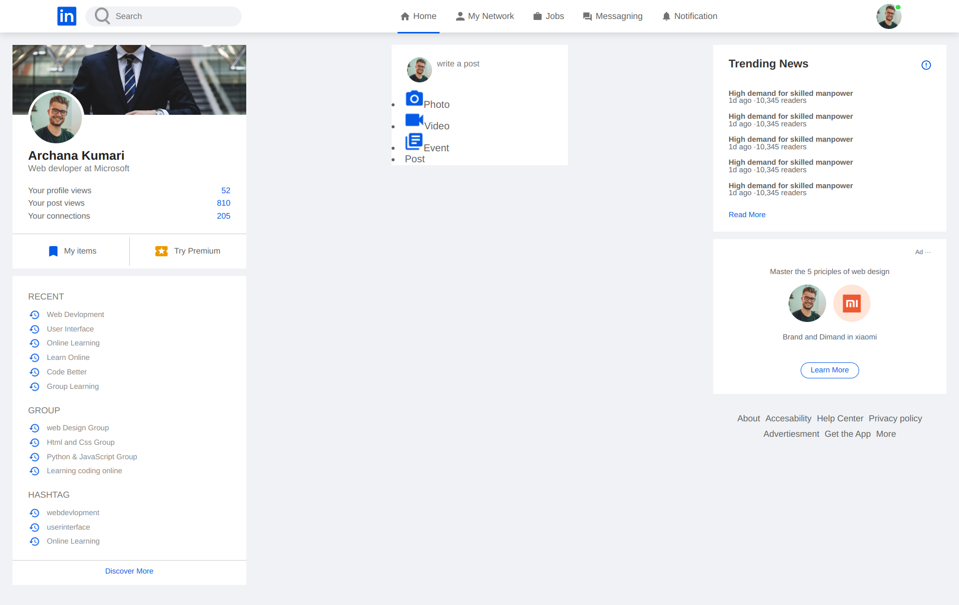 GitHub - Archana-PC/linkedIn-clone GitHub - Archana-PC/linkedIn-clone