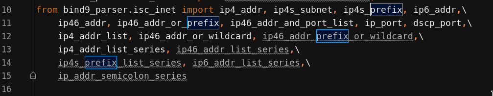 bind 9.6 - pyparsing.ParseException: Expected end of text, found '{' · Issue #5 · egberts/bind9 ...