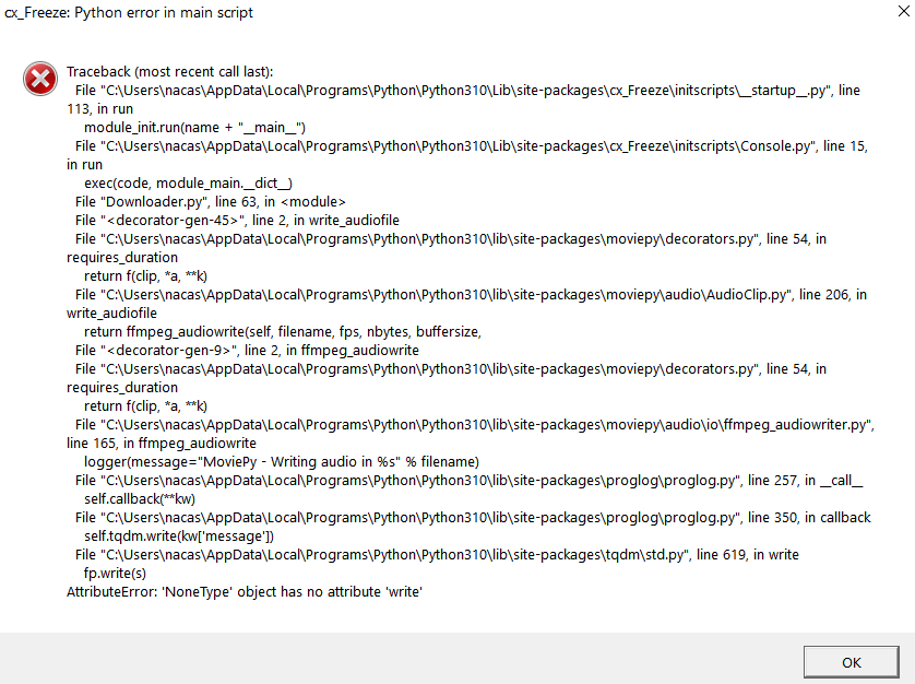 Erro depois de trasformar em .exe · Issue #1497 · marcelotduarte/cx ...