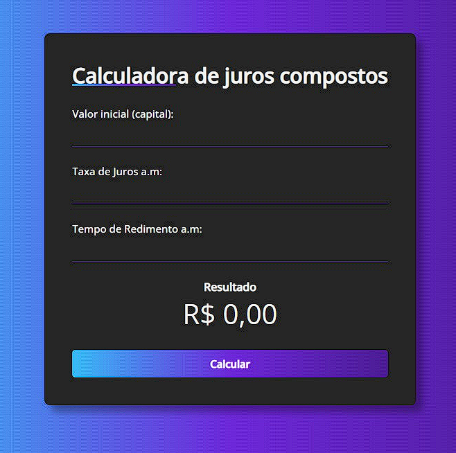 GitHub - ArturCLTI/Calculadora-de-Juros-compostos