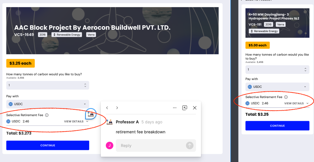 [buy] Update buy flow with fee breakdown design · Issue #990 · KlimaDAO/klimadao · GitHub